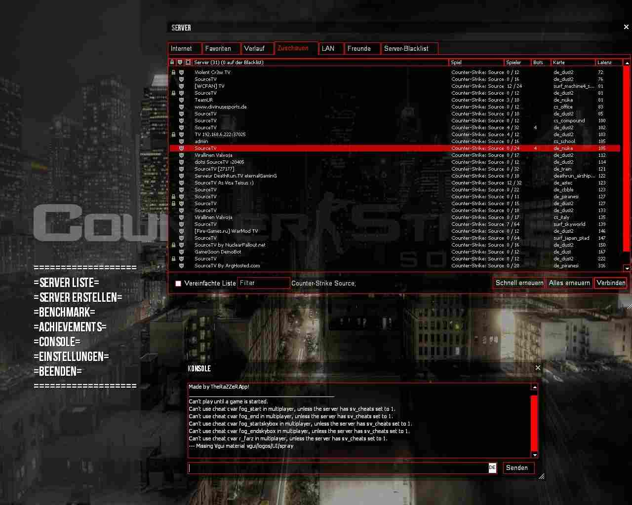 A red touched GUI for cs source gui - Gaming-Zone.info