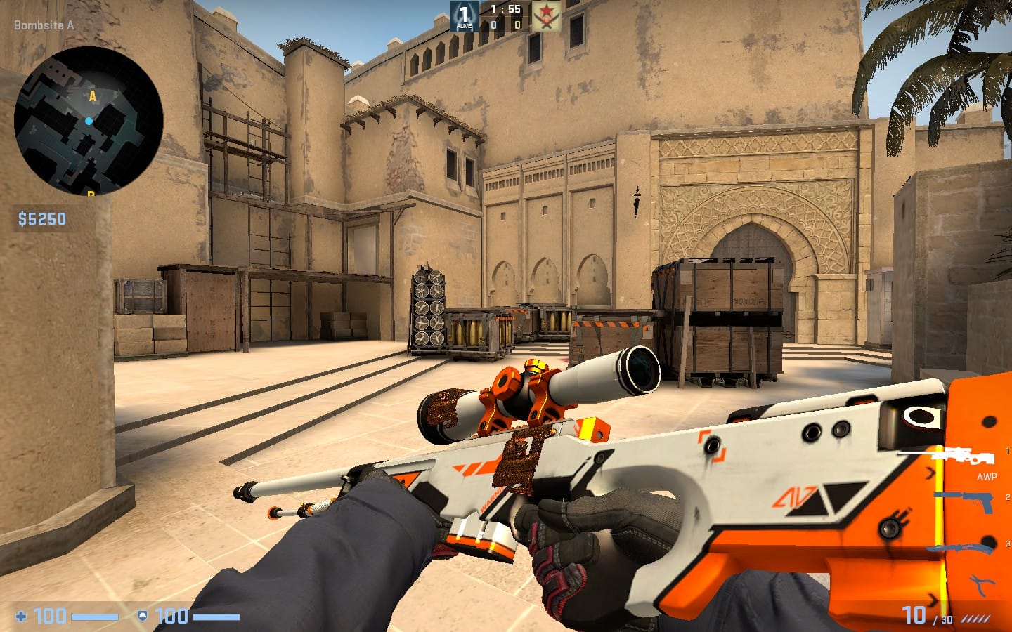 AWP | Asiimov (with stickers) - Gaming-Zone.info